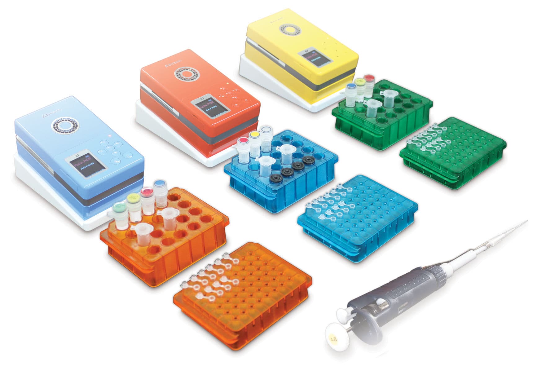 Hand-held PCR machine - Palm PCR™ G3 - Ahram Biosystems, Inc. - 12-well ...