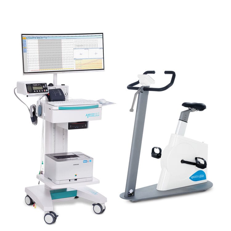 Stress test electrocardiograph - AMEDTEC Medizintechnik - 12-channel ...