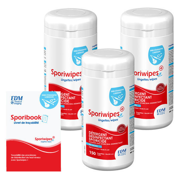 Floors ans surface cleansing wipes - SPORIWIPES + - EDM Imaging