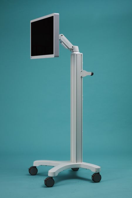 Monitor support pole on casters - RFA-15 - Fuji Flex