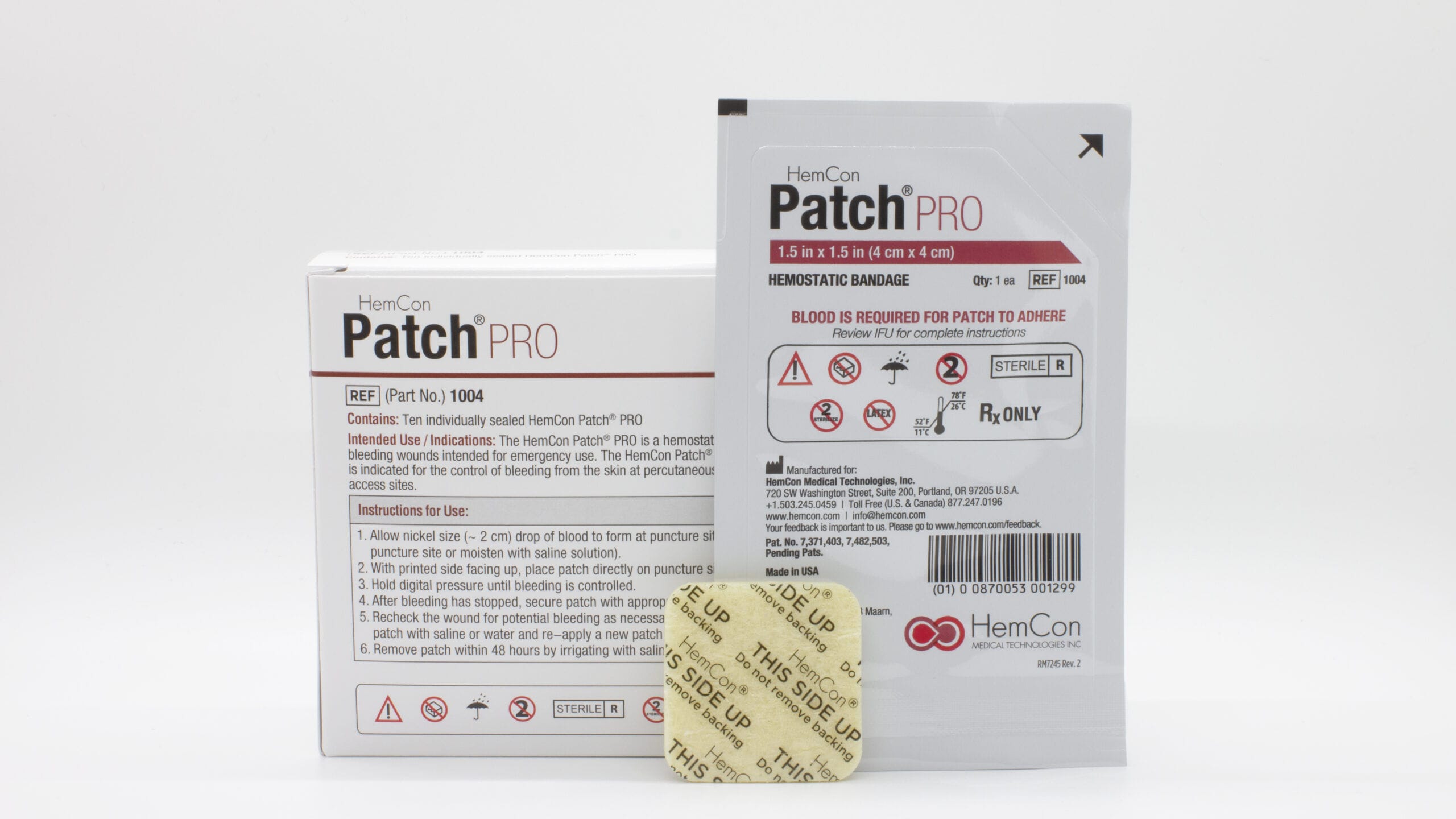 Hemostatic wound dressing - Patch® PRO - Tricol Biomedical - antimicrobial