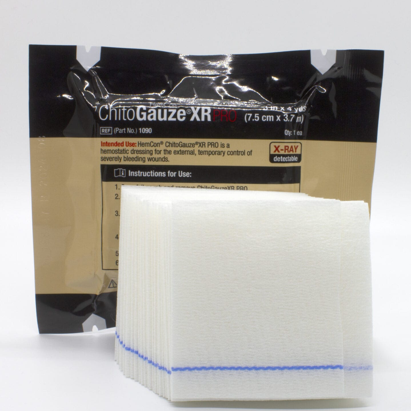 Antimicrobial gauze compress - ChitoGauze® XR PRO - Tricol Biomedical ...