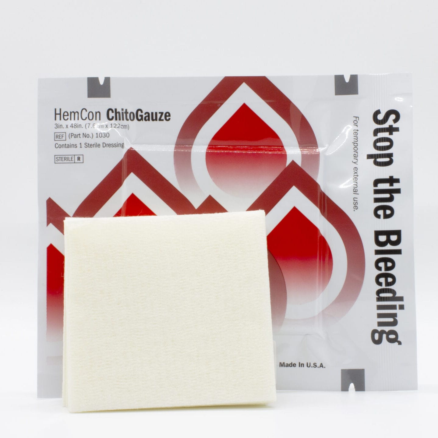 Sterile gauze compress - ChitoGauze® OTC XL - Tricol Biomedical ...
