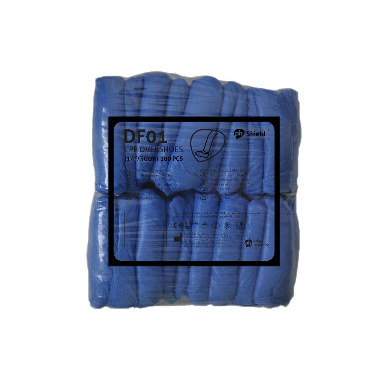Polyethylene medical shoe cover - DF01 - Polyco Healthline - disposable ...