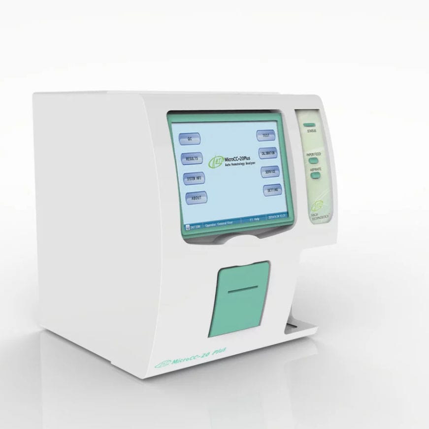 Automatic hematology analyzer - MicroCC-20 Plus - HTI Medical Inc. - benchtop / 20-parameter / 3 ...