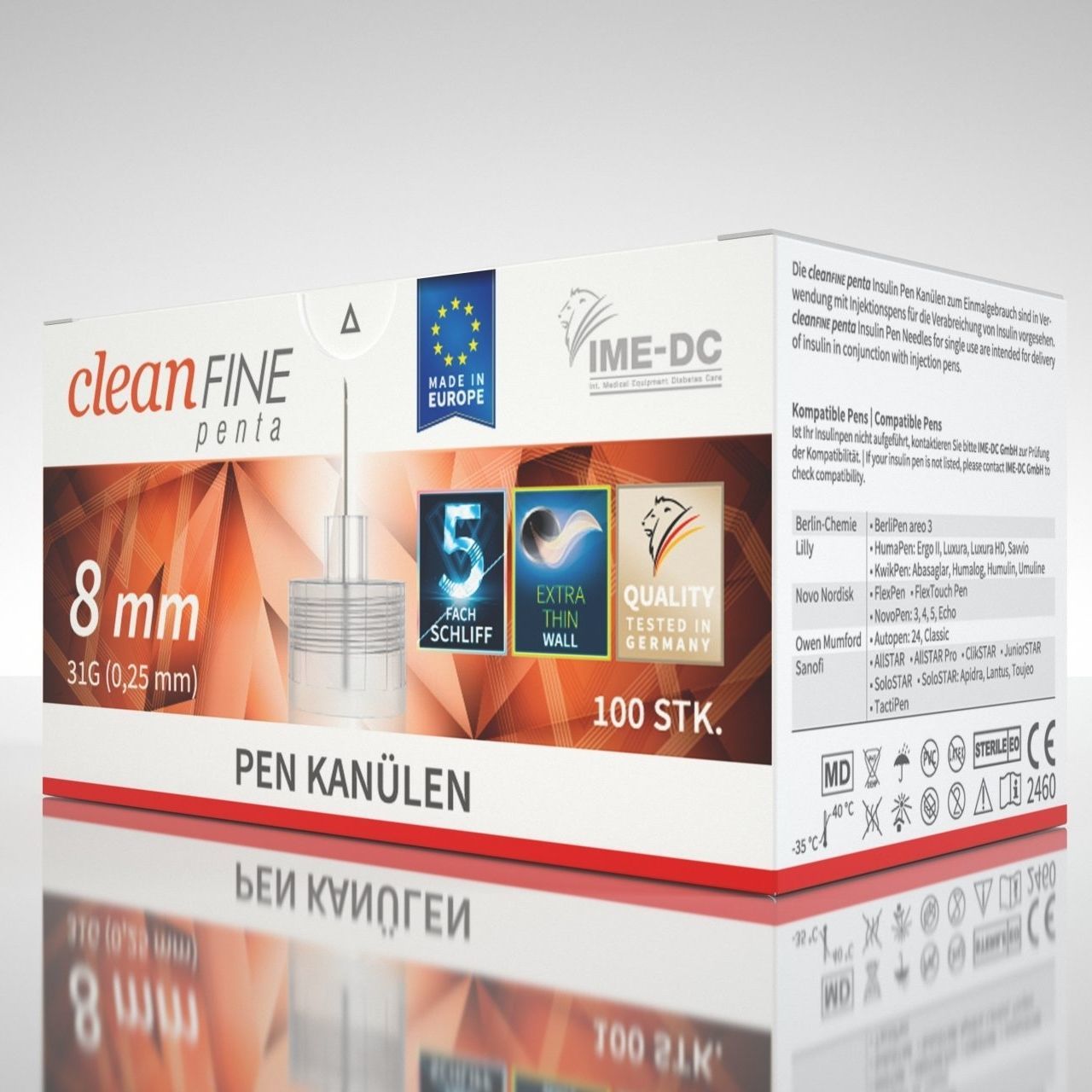 Insuline injection needle - cleanFINE penta - IME-DC - pen / 31G