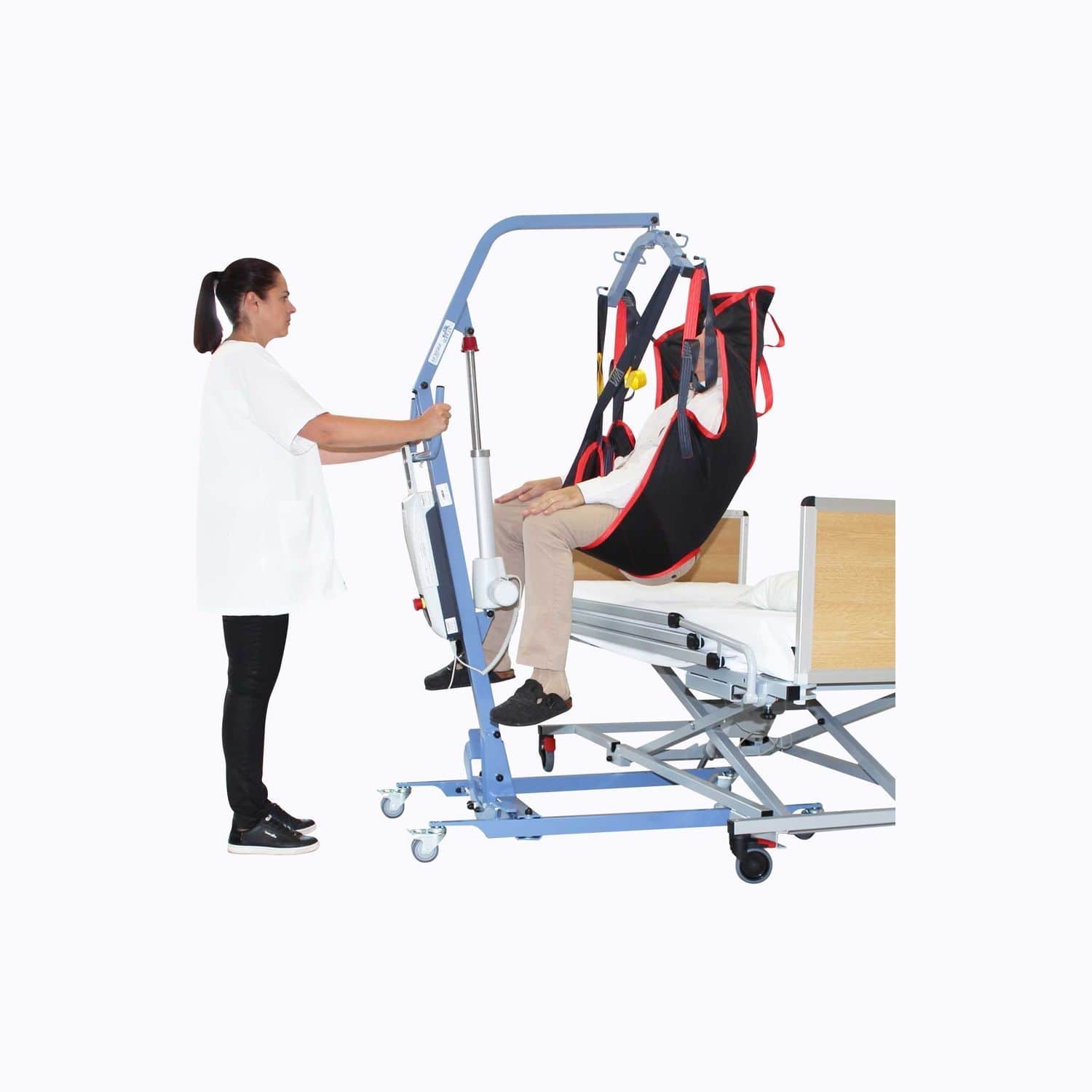 Electric patient lift - BLUE FLYER - Nausicaa Medical - manual / on ...