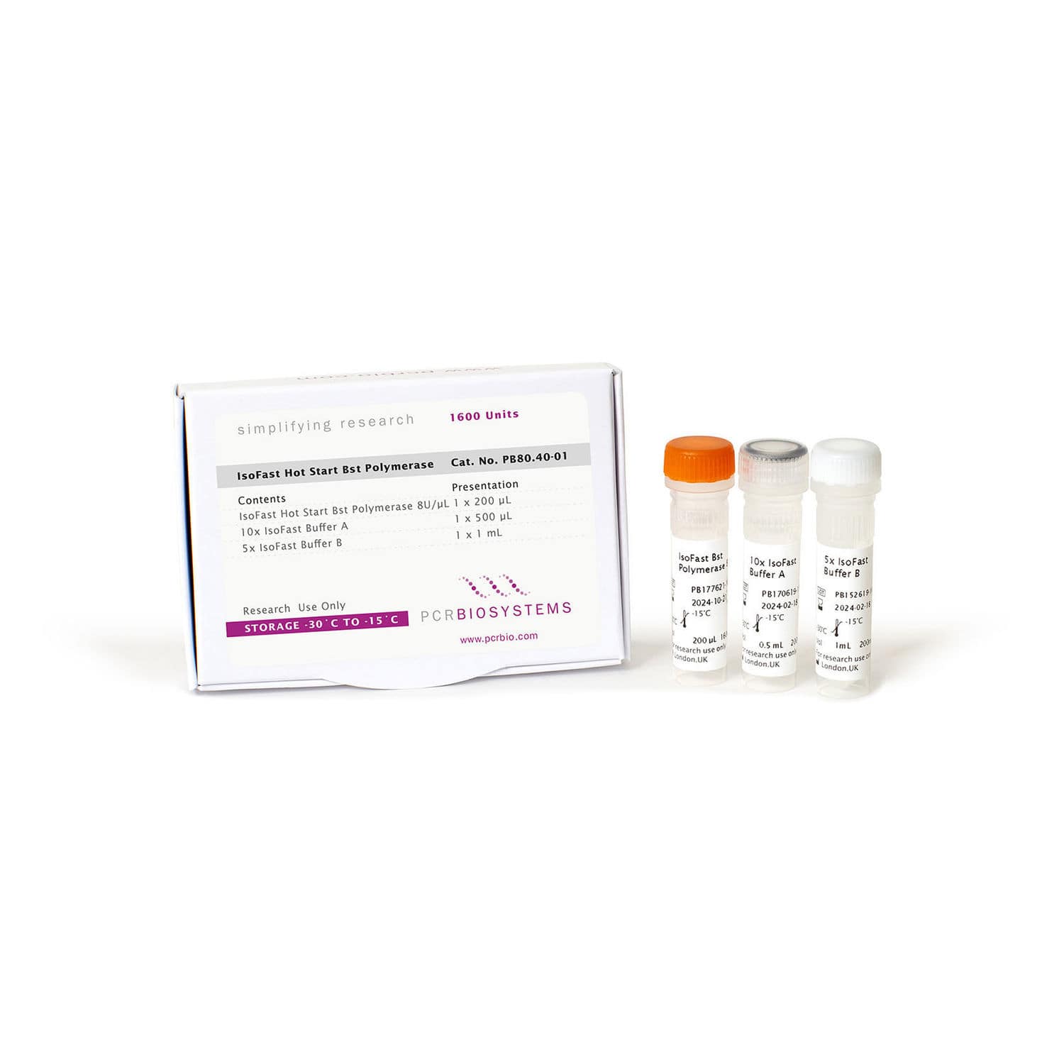DNA polymerase reagent kit - IsoFast™ - PCR Biosystems Ltd. - dye / for ...