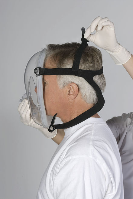 Oxygen artificial ventilation mask - BiTrac Shield™ - Pulmodyne ...