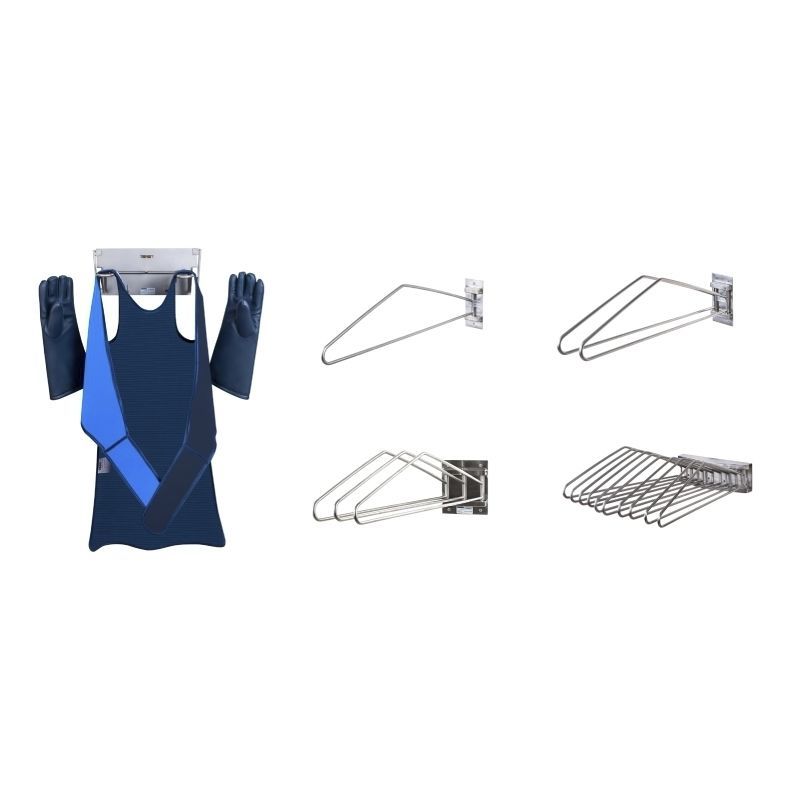 Wall-mounted X-ray apron rack - Rego X-ray