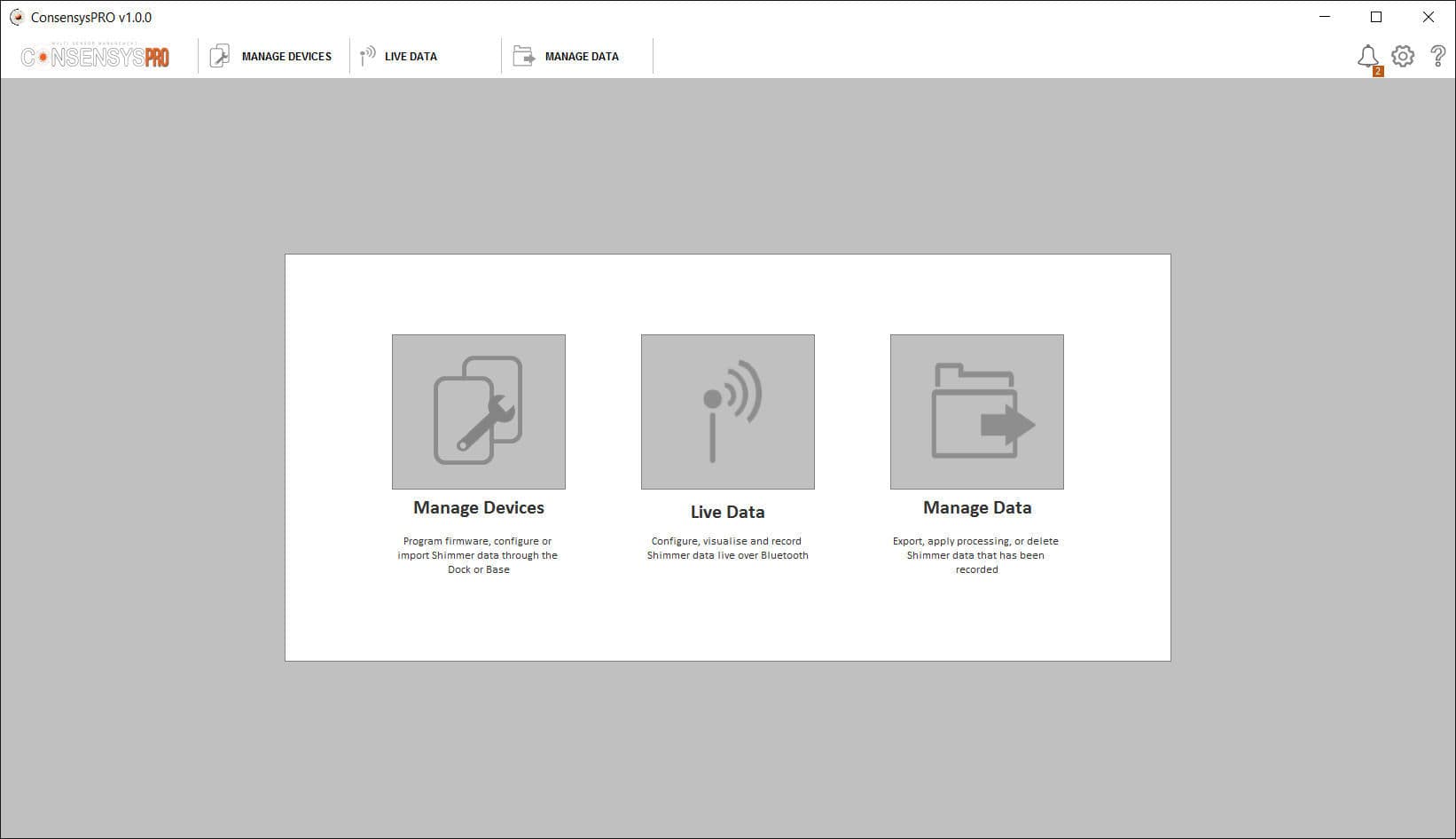 Data analysis software - ConsensysPRO - Shimmer Research - data ...