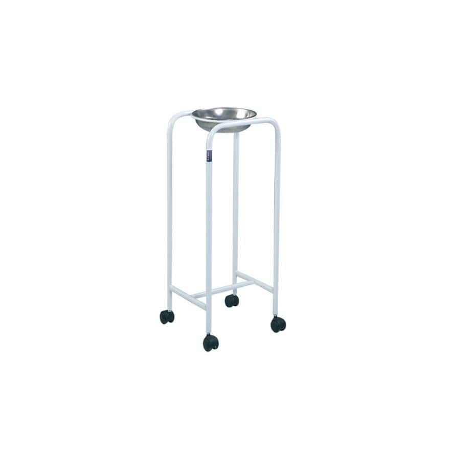 Trolley-mounted surgical basin stand - TM-B 2006 - Turmed - stainless steel