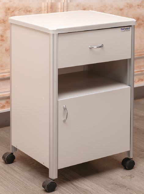 Bedside cabinet on casters - TM-E 5014 - Turmed - with drawers