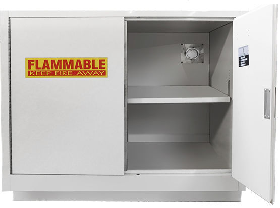 Flammable product cabinet - UniLine - HEMCO - laboratory / with shelf ...