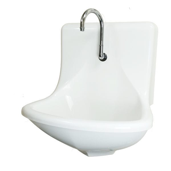 Medical wash basin - LOTUS - Sogoba - 1-station / polyester / elbow ...