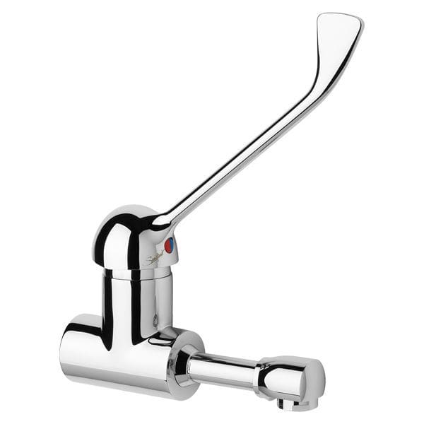 Surgical trough tap - Elbow control - SOGOBA - for hand washbasin / brass