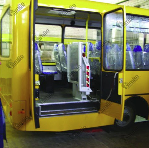 Wheelchair lifting platform - PPA-150 e - Ltd. Norma-Trade - bus-mounted