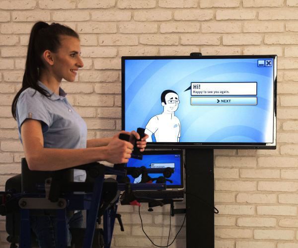 Manual stander - iStander - ALREH Medical Sp.z o.o. - mobile / with ...