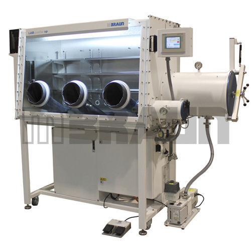 Laboratory glove box - LABmaster Pro - MBRAUN - floor-standing / stainless steel