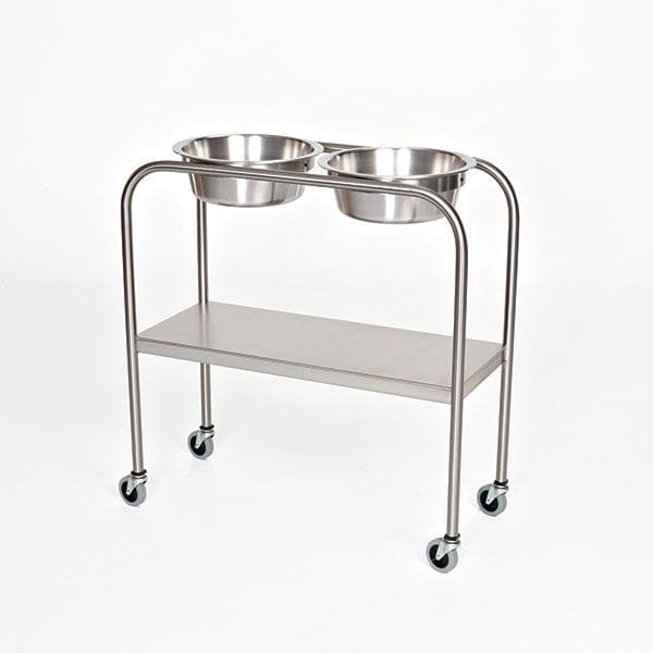 Double bin surgical basin stand - MCM 100 series - Mid Central Medical ...
