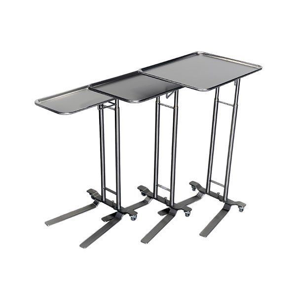 Stainless steel instrument table - MCM-75 series - Mid Central Medical