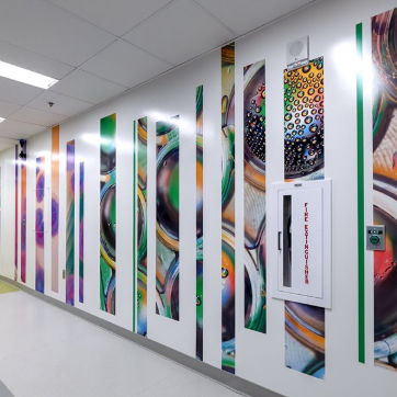 Healthcare facility wall structure - Whiterock™ Digiclad - ALTRO LTD