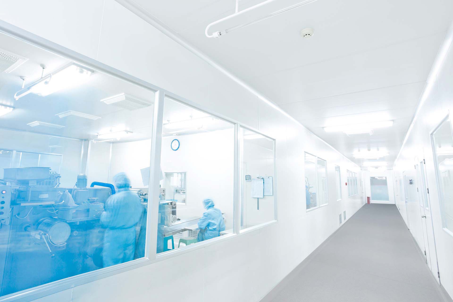 Wall structure for the pharmaceutical industry - Whiterock™ FR-U ...