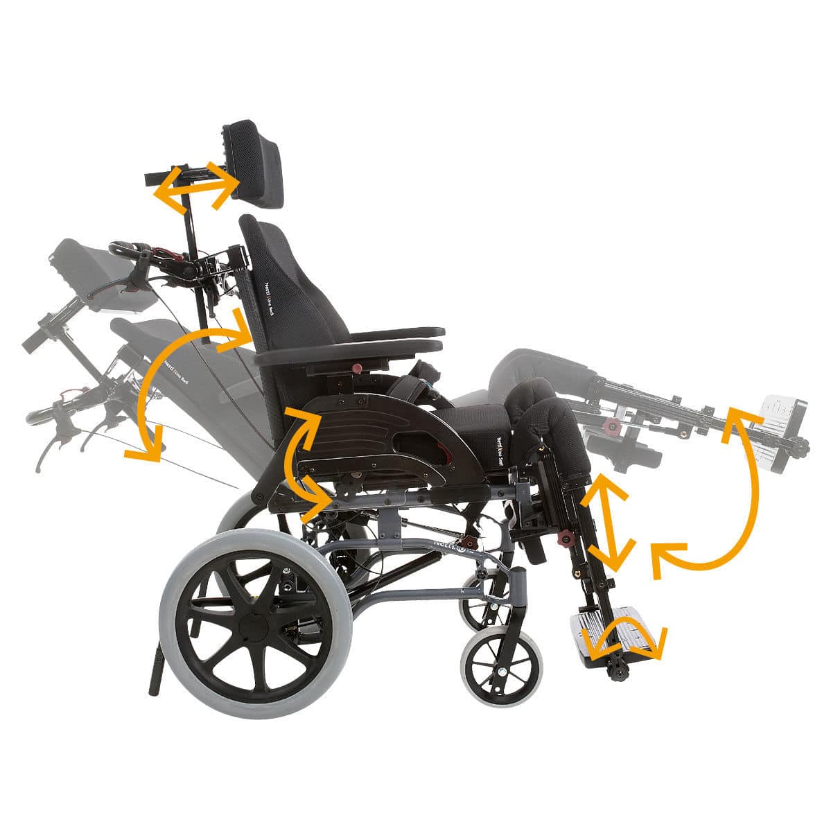 Passive wheelchair - DYNAMIC CED - Alu Rehab - outdoor / indoor / reclining