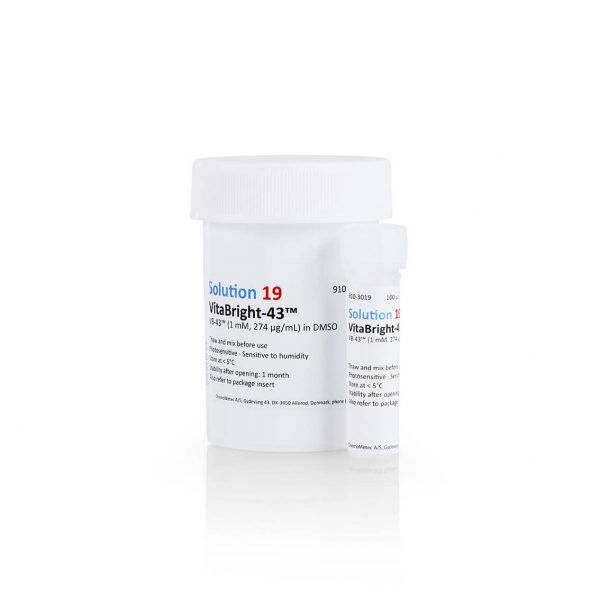 Staining solution reagent - VitaBright-43™ - Chemometec - for research