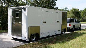 Laboratory mobile health vehicle - Germfree - trailer