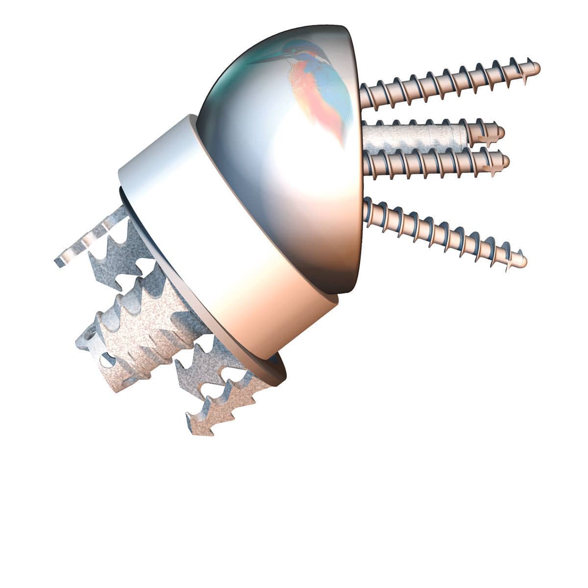 Reverse humeral head prosthesis - EASYTECH® - FX Solutions - cementless