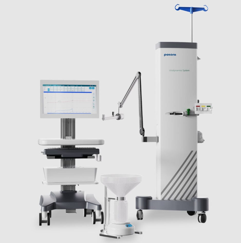 Digital urodynamic system - Standard - Potent Medical - on casters ...