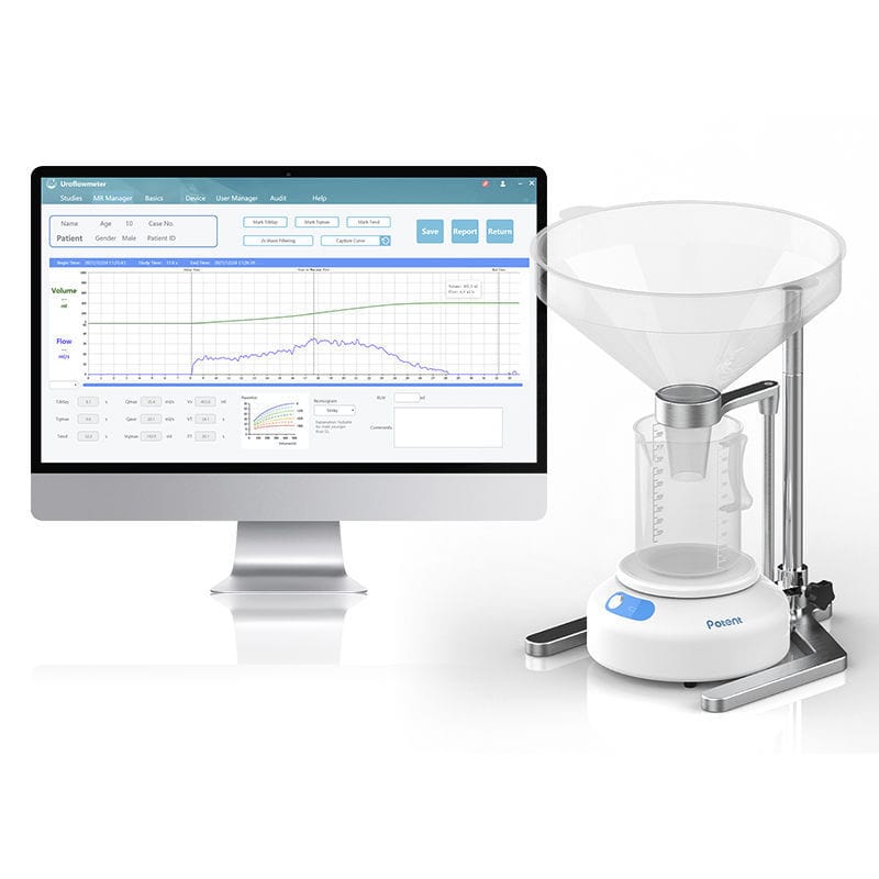 Digital urinary flow meter - Uroflowmetry - Potent Medical - with ...