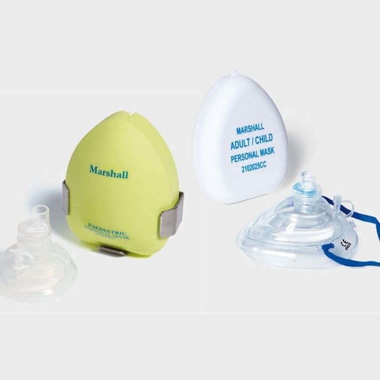 Adult resuscitation mask - M62102025CC - Marshall Airway Products - CPR