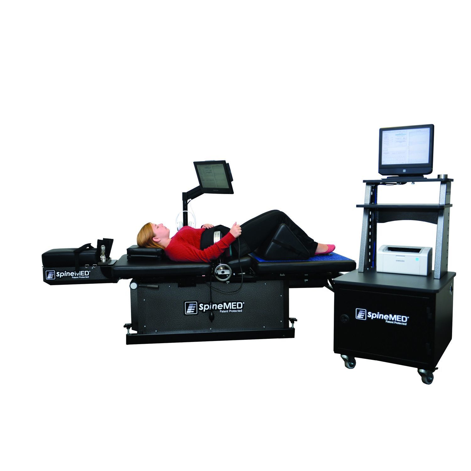 Lumbar and cervical traction table - SpineMED® Professional - SpineMED