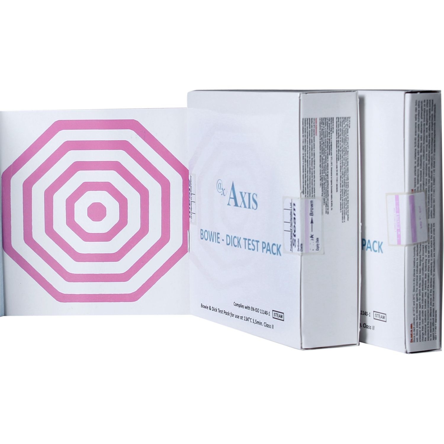 Sterilization test kit - AXCP150, 400 Boxed - Axis - Bowie-Dick