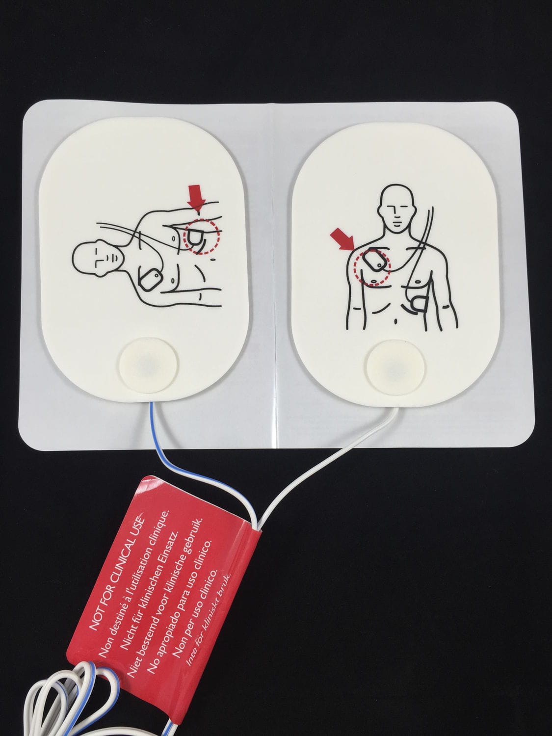 Pad defibrillation electrode - DART Sim ECG Simulator - monitoring / chest