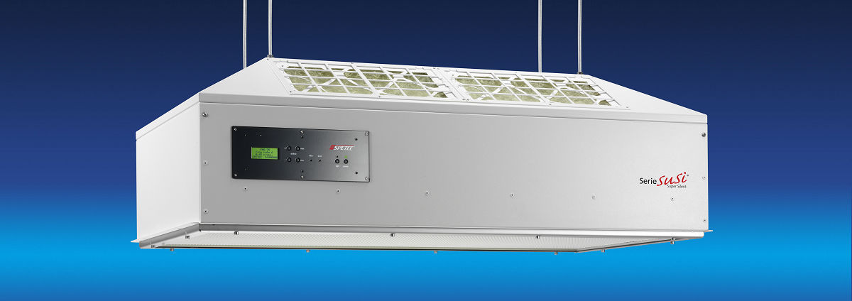 Clean room laminar flow module - FMS series – SuSi - Spetec - ceiling