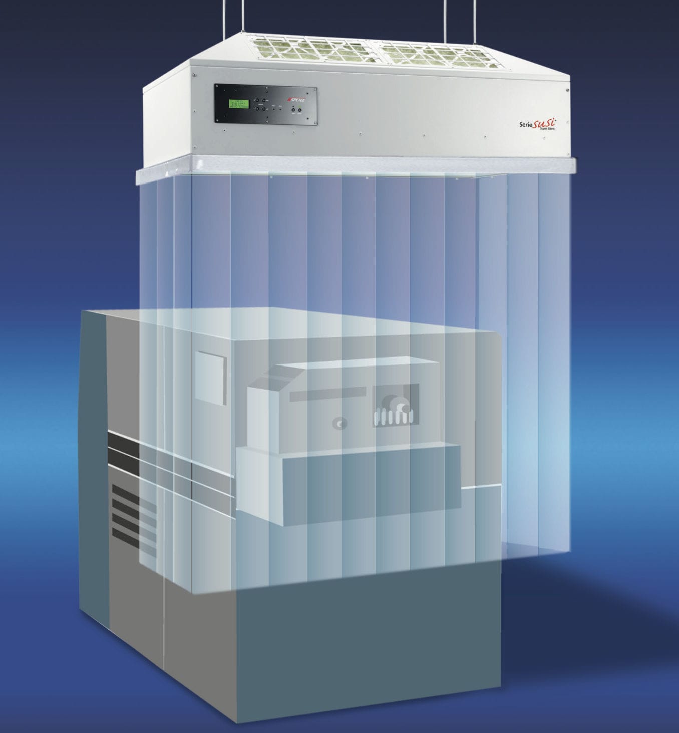 Clean room laminar flow module - FBS-V series - Spetec - ceiling