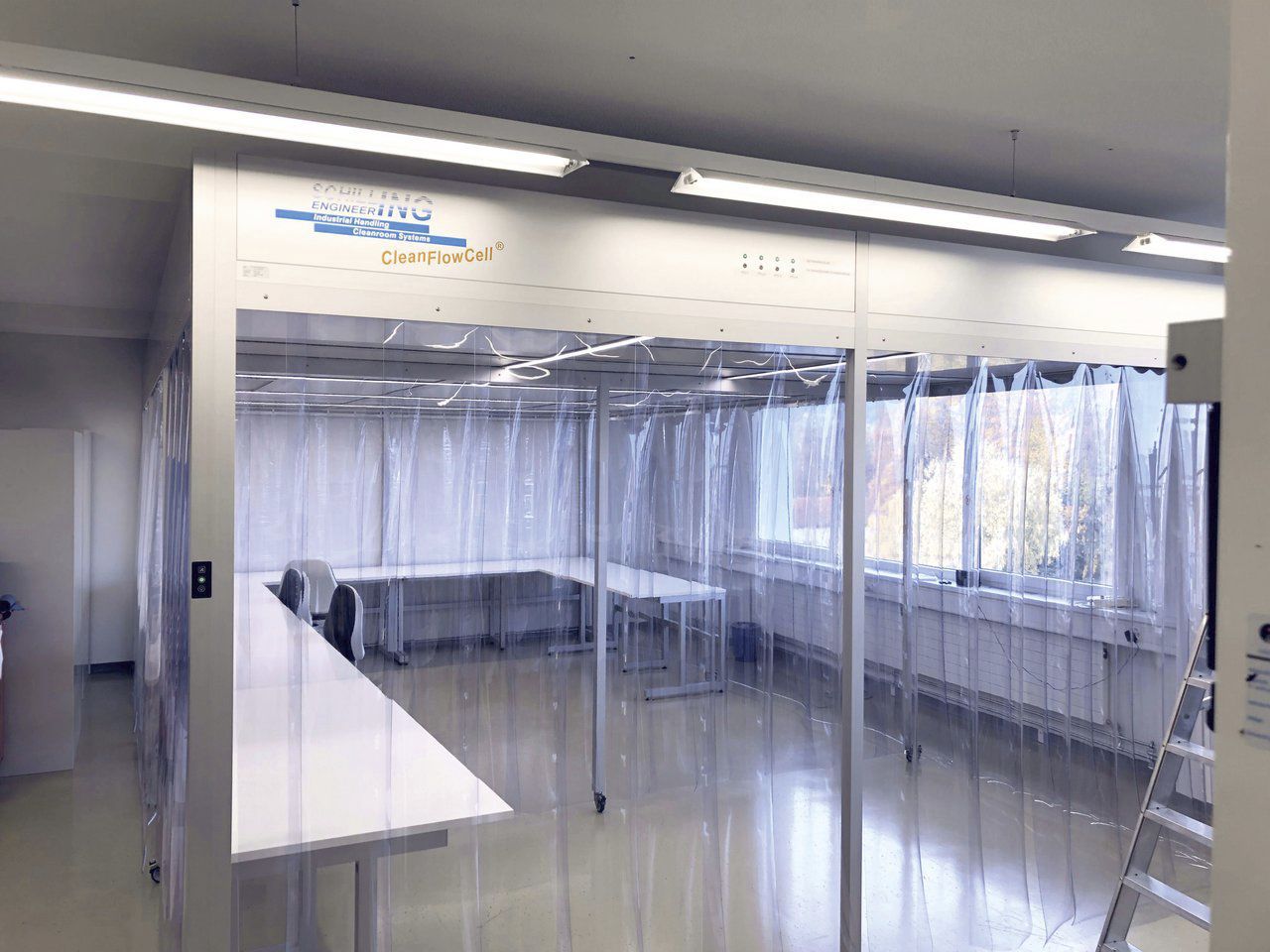 Medical clean room - CleanFlowCell® F15 - SCHILLING ENGINEERING - modular / integrated / soft wall