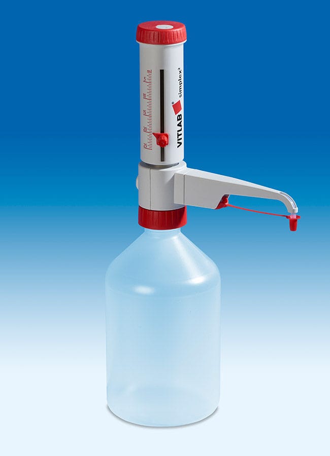 Laboratory bottle-top dispenser - VITLAB® simplex² - Vitlab - variable ...