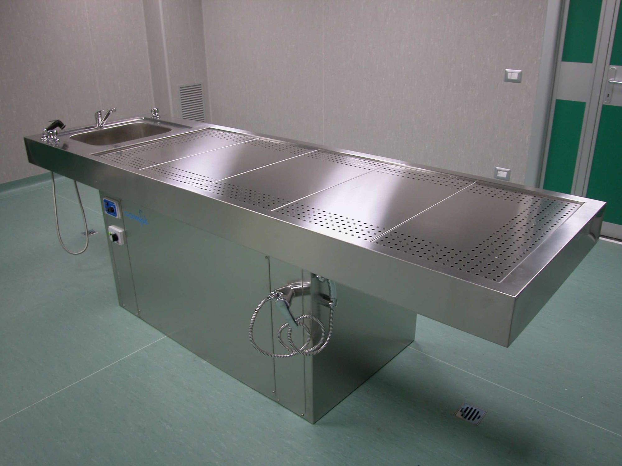 Autopsy table - CT96 A/F - comfit s.r.l - dissection / rectangular / fixed