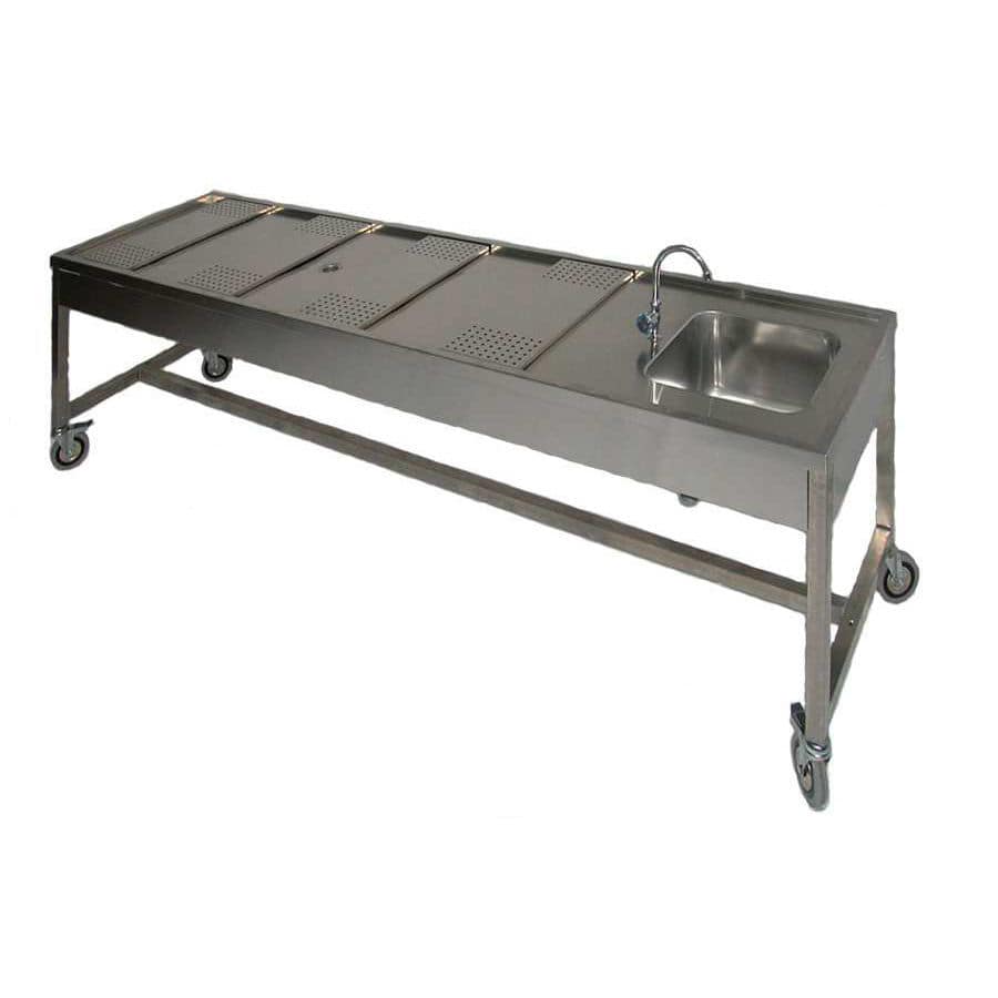 Autopsy table - CT97 F/W - comfit s.r.l - dissection / rectangular / on ...