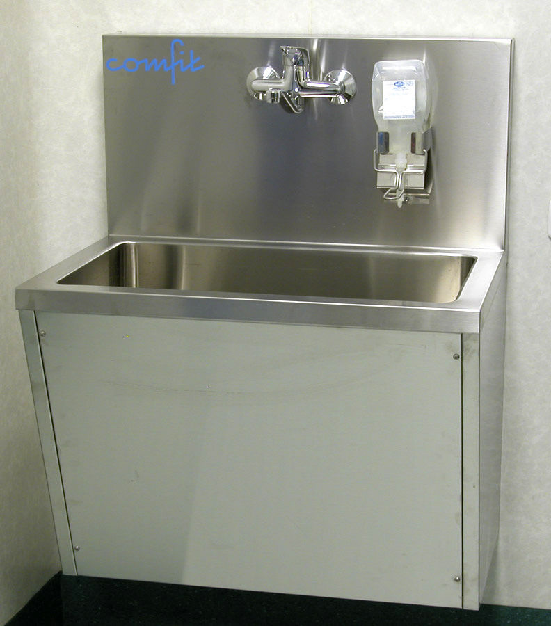 1-bay surgical sink - COM 1 / LAV 1 - comfit s.r.l - stainless steel