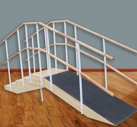 Straight rehabilitation staircase - WMM175-Double - Artimex Sport ...