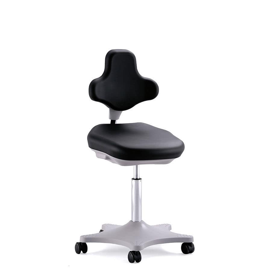 Laboratory chair - Labster 9103 - Bimos - on casters / height-adjustable