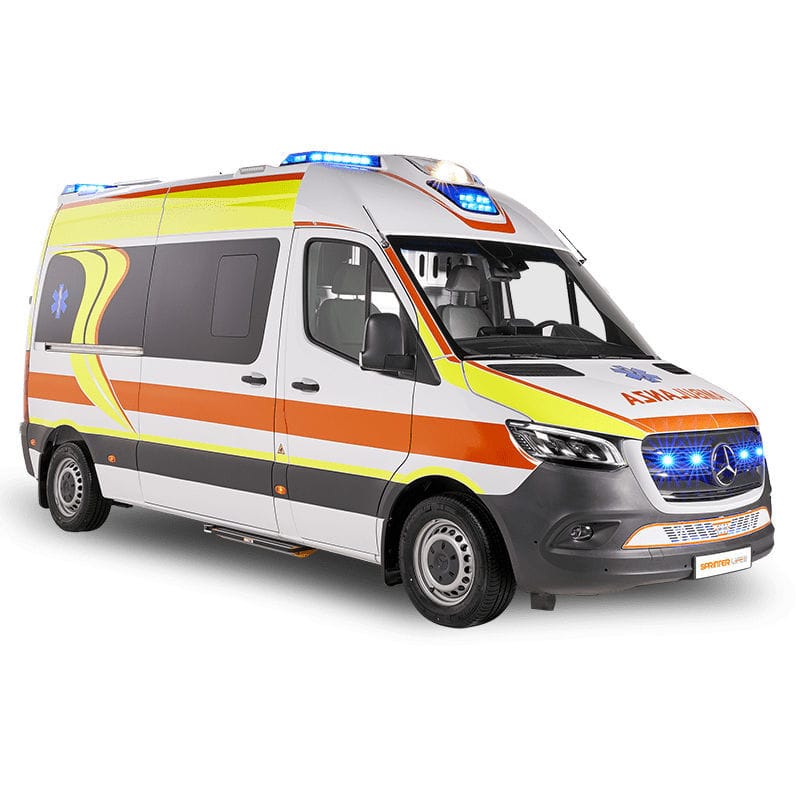 Rescue ambulance - Sprinter Life III - Olmedo Special Vehicles - modular