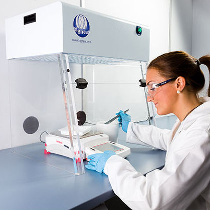 Laboratory hood - F3-XIT - Bigneat - for powder weighing / benchtop