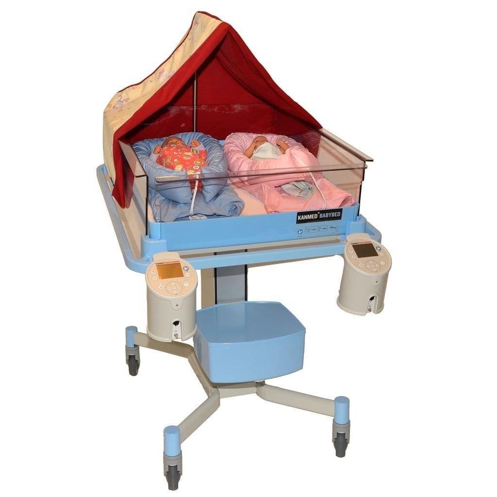 Twin hospital bassinet - BB400F - Kanmed - fixed-height