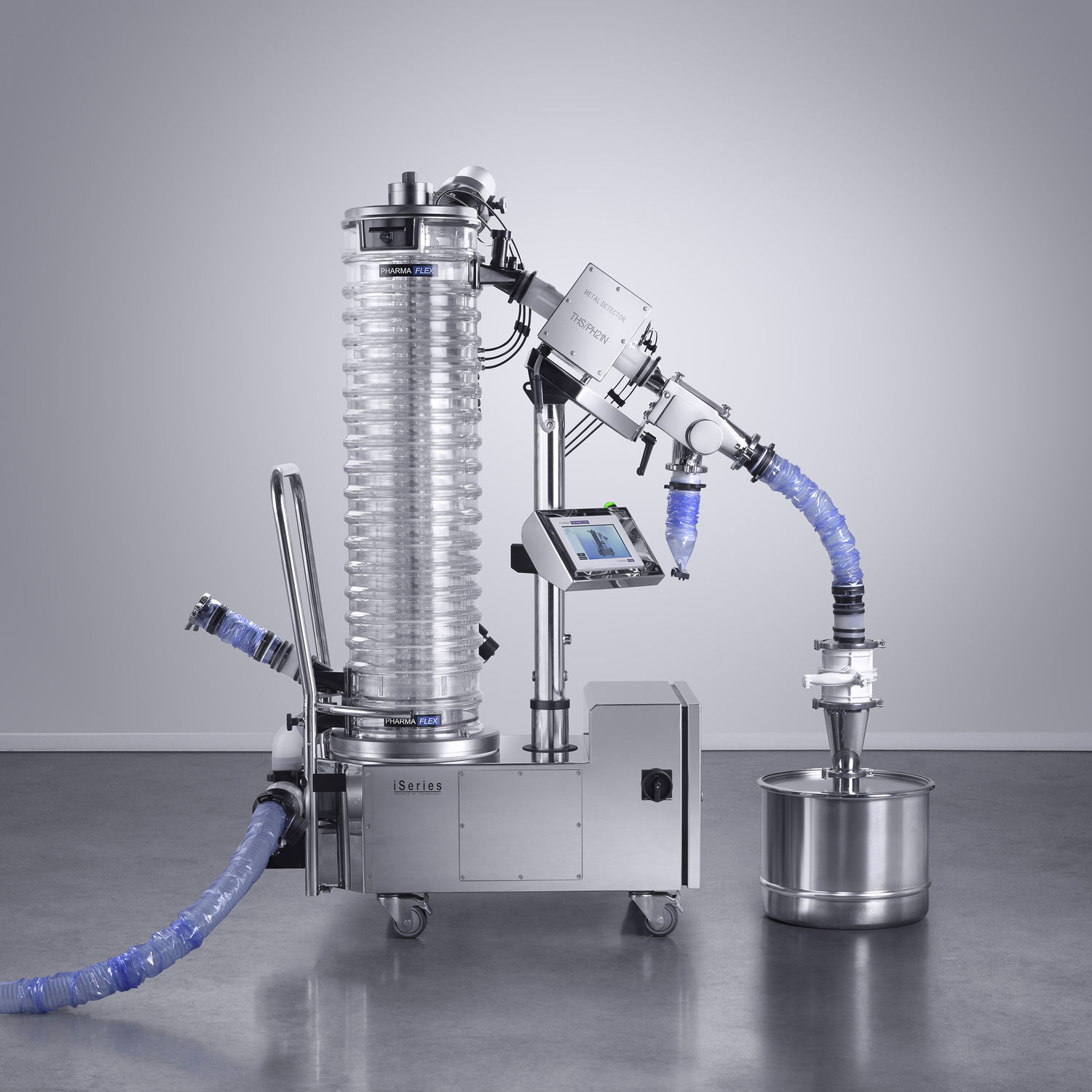 Deduster with metal detector - iFlex C - Pharma Technology - for ...